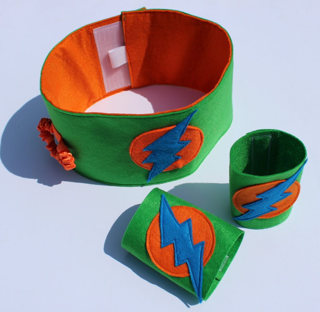 Superhero children’s cuffs - The Flat Of Kat